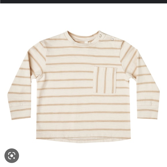 Rylee + Cru | Shirts & Tops | Striped Skater Tshirt Beige | Poshmark